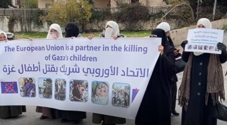 وقفة نسائية في عمان تنديدا بالعدوان على غزة رؤيا الإخباري